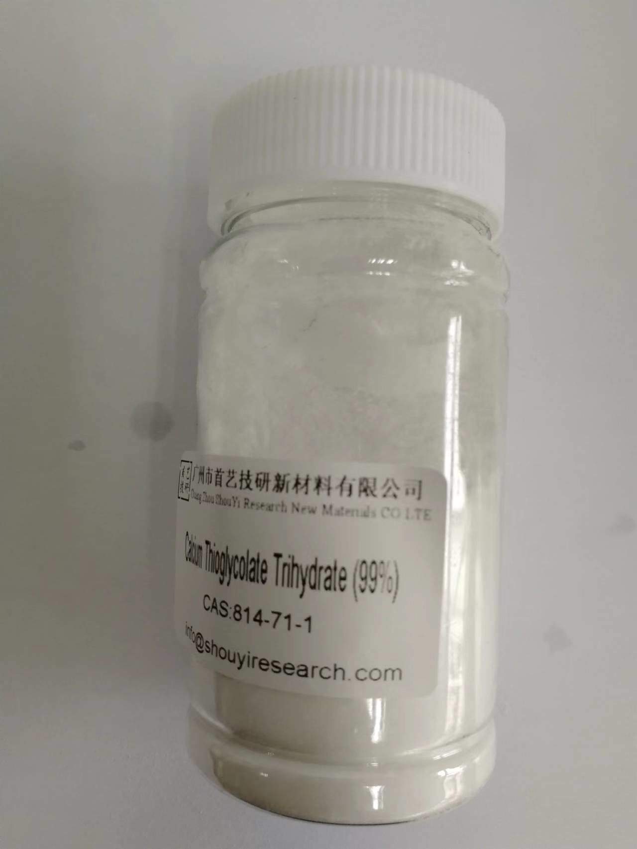 White Powder Calcium Thioglycolate Trihydrate Inorganic Compound